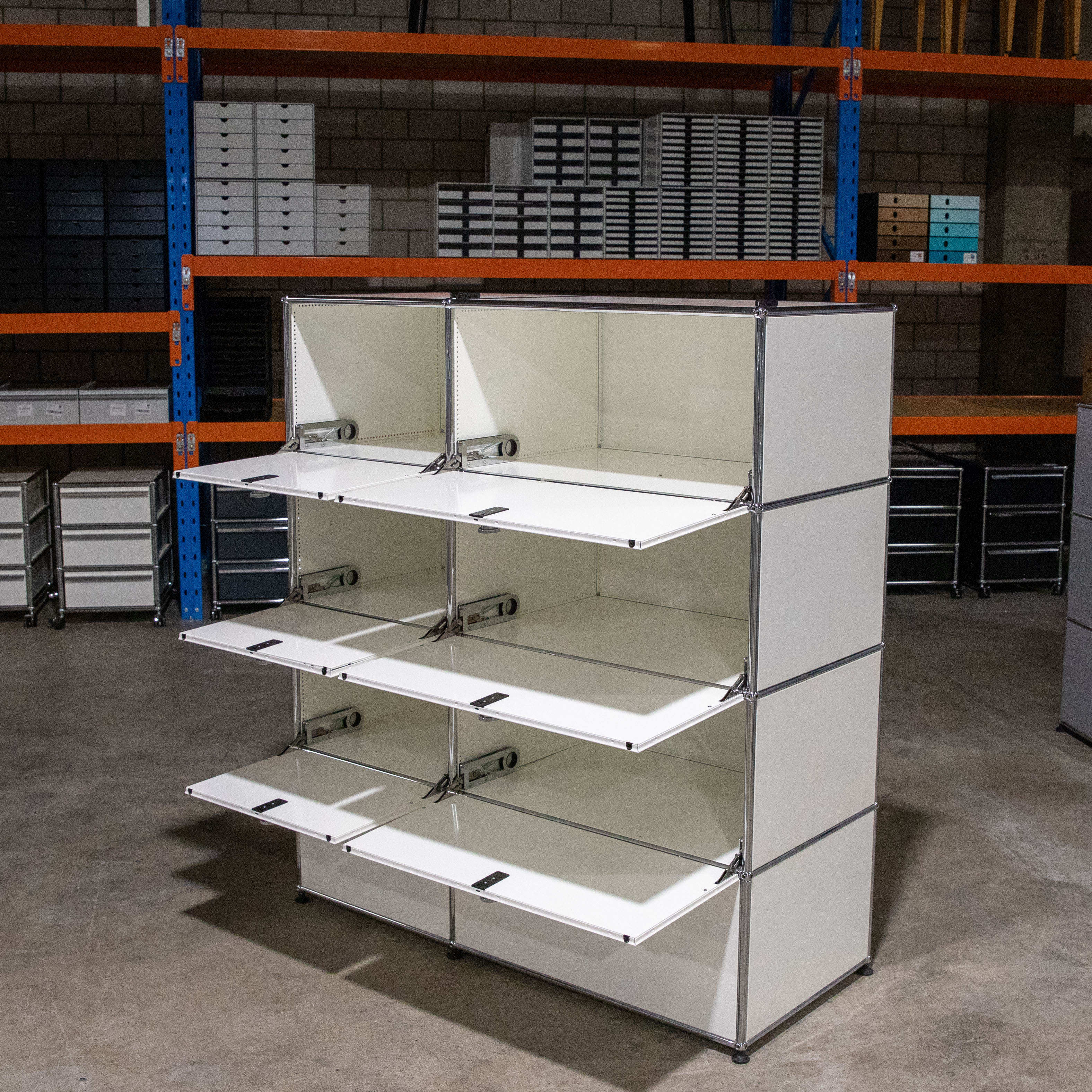 USM Haller Regal 2x4 in Weiss | USM-Markt