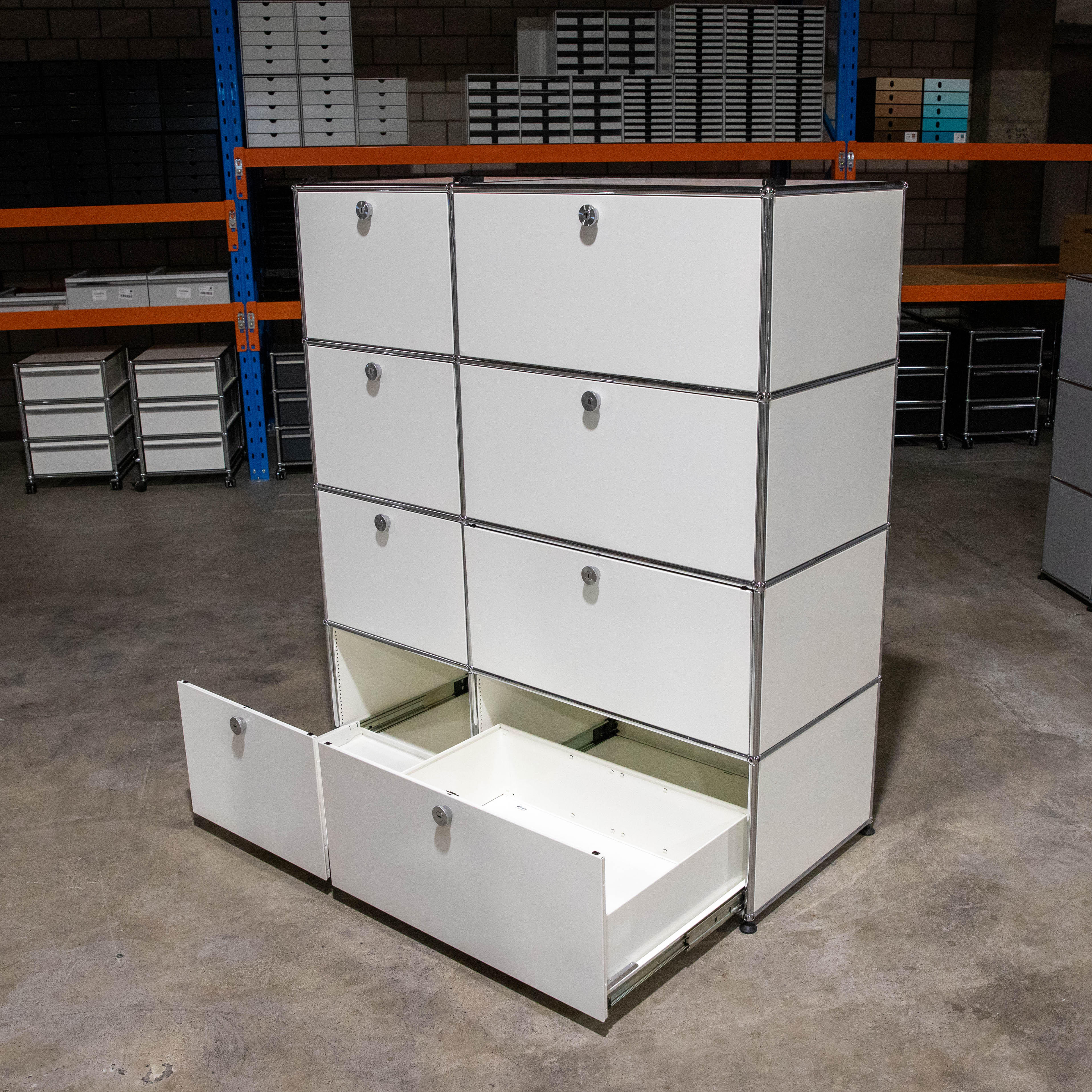 USM Haller Regal 2x4 in Weiss | USM-Markt